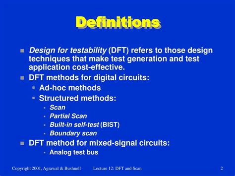Ppt Vlsi Testing Lecture 10 Dft And Scan Powerpoint Presentation