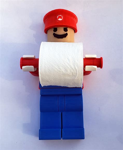 Super Mario Brothers Toilet Paper Holder Super Mario Etsy