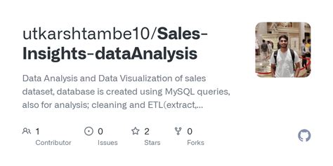 github utkarshtambe10 sales insights dataanalysis data analysis and data visualization of