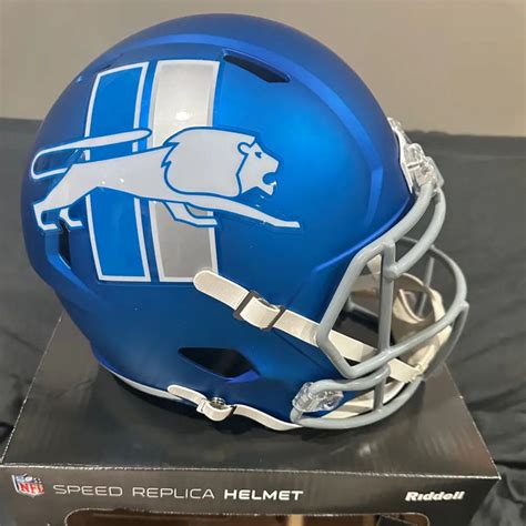 Detroit Lions Full Size Speed Replica Football Helmet 2023 Alternate O