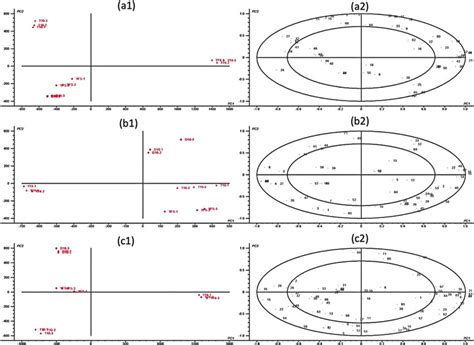 PCA Score Plots And Correlation Loading Plots Of Mulberry Download Scientific Diagram