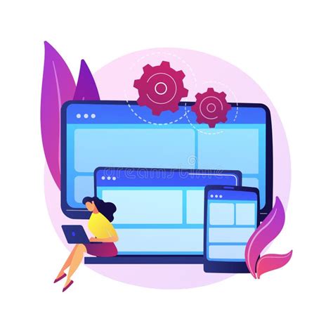 Computer Programmeing Vector Concept Metaphor Stock Vector