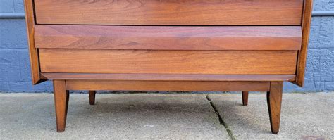 Lane First Edition Tall Dresser Mid Century Modern Walnut 1960s At