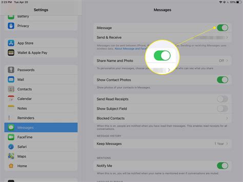 How To Set Up IMessage On The IPad