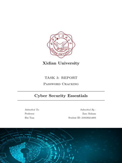 Task 3 Password Cracking 210330214603 Zara Maham Pdf