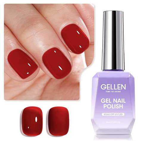 Gellen Jelly Gel Nail Polish 18ml Jelly Red Gel Polish