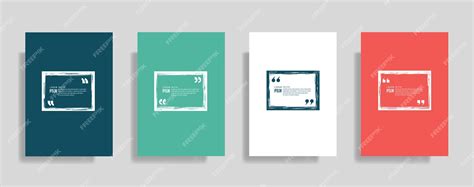 인용 프레임 빈 템플릿 세트 쉼표 참고 메시지 인용 빈 연설 거품 및 주석 프리미엄 벡터