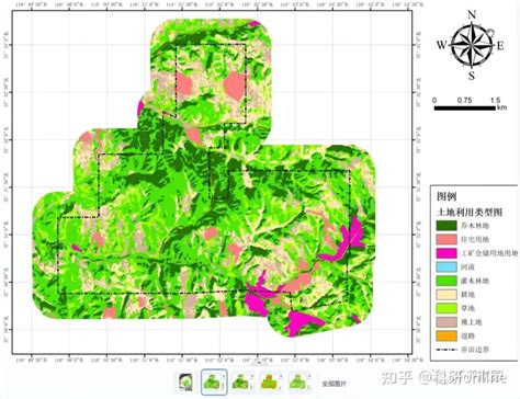 符合环评报告要求的“土地利用图，植被类型图”制图流程 知乎