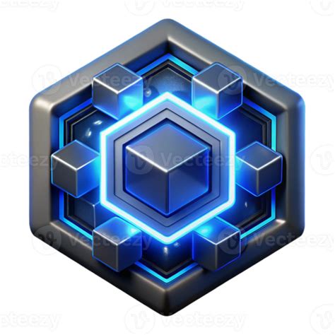 Hexagonal Structure Data Cube Network 56411730 Png