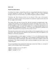 Solution Practice Exam Pdf EECS Final Exam Information As With Previous Exams You May