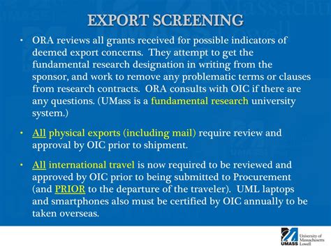 Ppt Export Control Training 2014 Thomas Porro Export Control