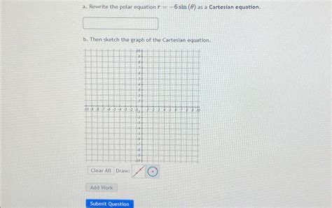 solved a rewrite the polar equation r −6sin θ as a