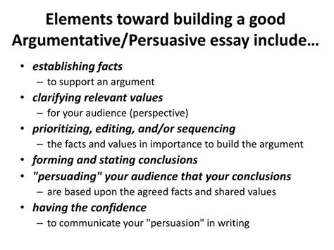 Ppt Argumentative Persuasive Essay Powerpoint Presentation Id 2930501