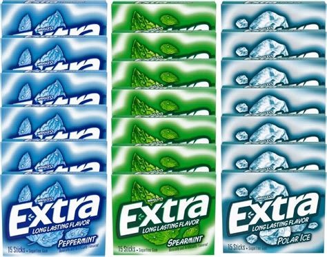 Extra Mint Sugar Free Chewing Gum Bulk Variety Pack