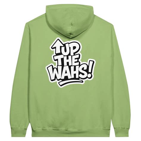 Up The Wahs Premium Fleece Adult Hoodie Blueliquid Canvas Printing