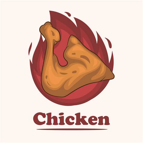 Hot Grilled Chicken Vector Illustration 15332146 Vector Art At Vecteezy