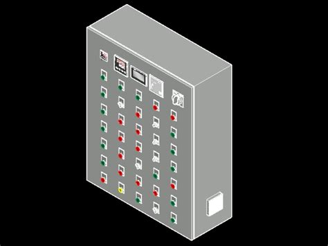 Tablero De Control En 3d En Autocad Descargar Cad 85992 Kb