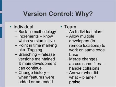 Introduction To Version Control