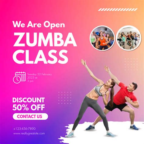 Zumba Class Flyer Zumba Fitness Class Flyer Vorlage Postermywall
