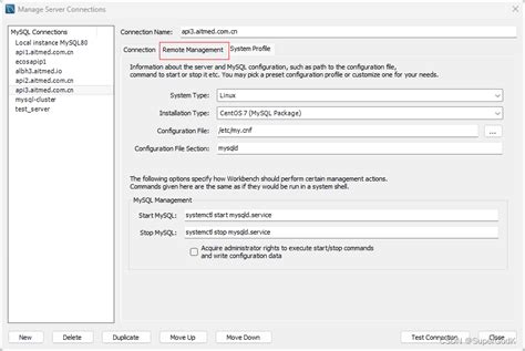 Mysql Workbrench连接远程管理出现问题的解决办法workbench连接到远程求解管理器时失败 Csdn博客