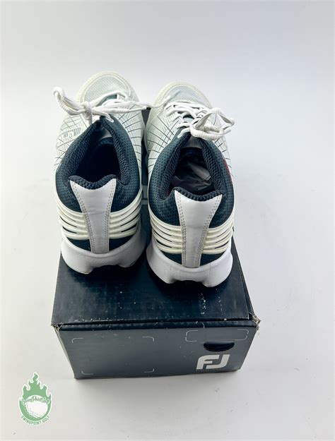 Used Wbox Footjoy Fj Hyperflex Golf Shoes Mens Size 11 White Ftf 20