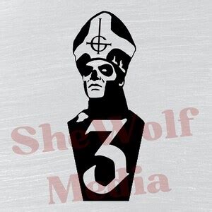 Ghost Papa Emeritus Iii Terzo Ghost Inspired Vinyl Sticker Decal Etsy
