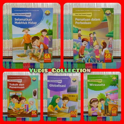 Thematic 6a6b6c6d6e Class 6 Elementary School Revised K13 Edition