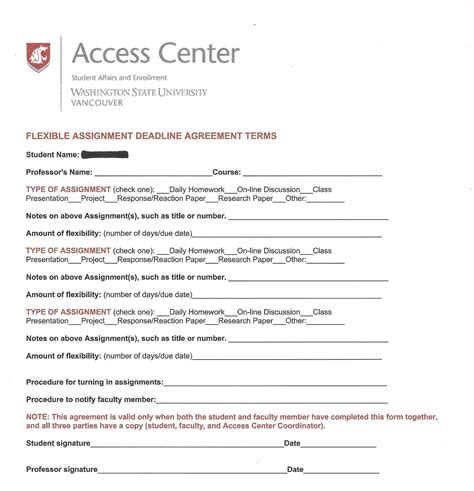 Flexible Assignment Deadlines Access Center Wsu Vancouver Flexible Assignment Deadlines Access Center Wsu Vancouver