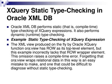 Ppt Oracle Xml Db And Xquery Powerpoint Presentation Free Download Ppt Oracle Xml Db And Xquery Powerpoint Presentation Free Download