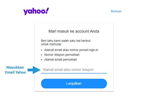 Cara Ganti Reset Akun Email Yahoo Yang Lupa Password