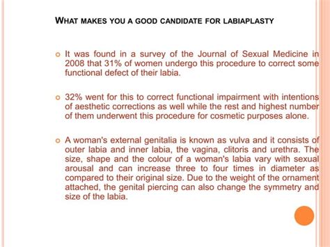 All You Need To Know About Labiaplasty Pptx Reproductive Health