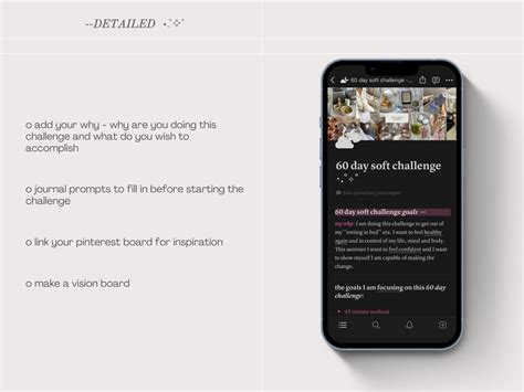 60 Day Soft Challenge Notion Template For 75 Hard Challenge Tracker Template Notion
