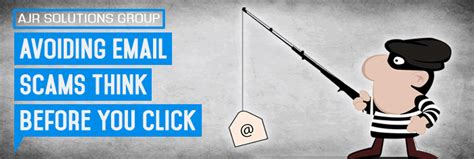 avoiding email scams think before you click