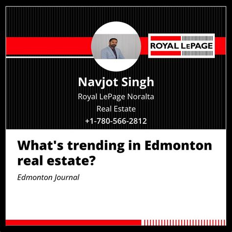 Navjot Singh On Linkedin Whats Trending In Edmonton Real Estate