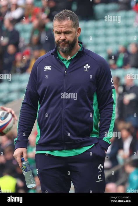 Andy Farrell Head Coach Of Ireland During Guinness 6 Nations Rugby Round 4 Match Between England
