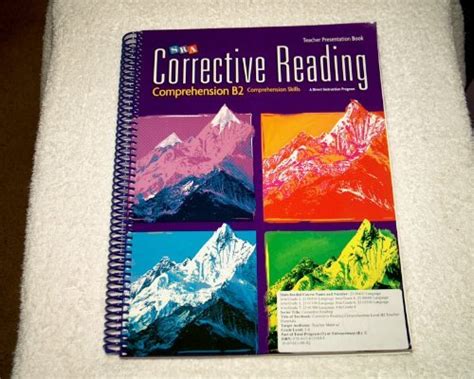Corrective Reading Comprehension Level B2 Presentation Book By Mcgraw