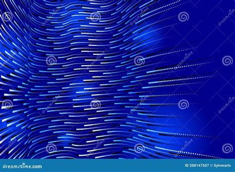 Technology Vector Abstract Background With Lines Big Data Flow 3d