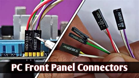 How To Connect Front Panel Connectors To The Motherboard Youtube Bank2home Com