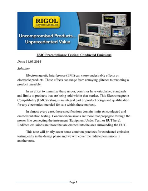Emc Precompliance Testing Conducted Emissions Date 11 05