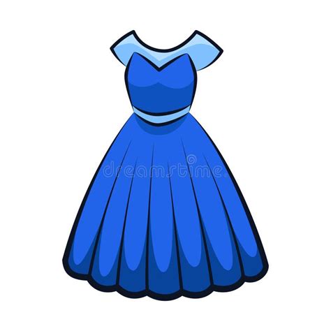 Mom S Beautiful Blue Gown Mothers Day Icon Illustration Stock