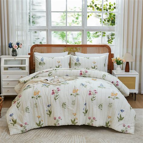 Cozy Comfort Comforter Set Boho Tufted Shabby Chic Bedding Comforter