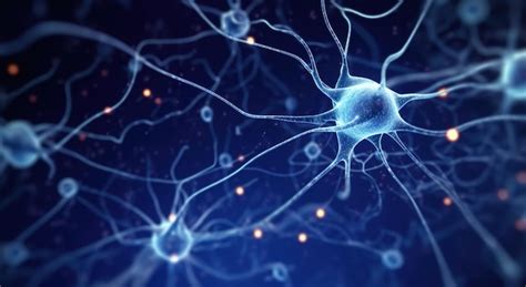 3d Illustration Of An Animated Visualization Showing The Neural Network Within Brain Cells