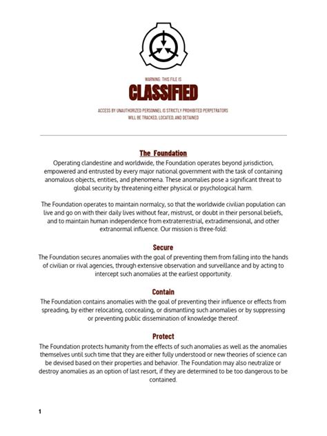 Scp Rpg Pdf