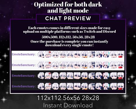 Hunter X Hunter Killua Emote 12 Pack Paquete Para Twitch Discord