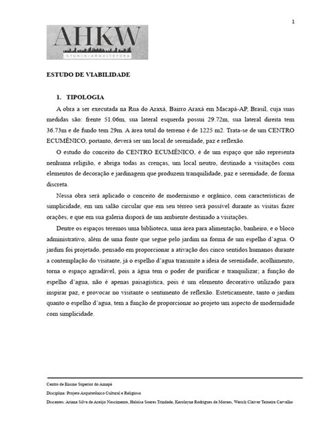 Estudo De Viabilidade Of Pdf