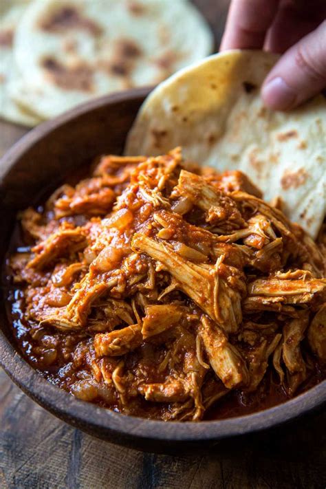 Chicken Tinga Simmered Slowly In Smoky Tomato Chile Sauce Restaurant