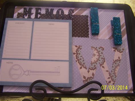 My Crafty World DIY Memo Board