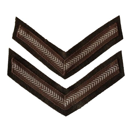 Canadian Ww2 Lance Corporal Rank Stripe Chevrons Original