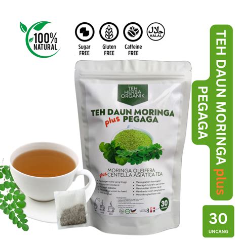 Moringa Tea Plus Pegaga Moropeg Tea Moringa Oleifera Plus Centella