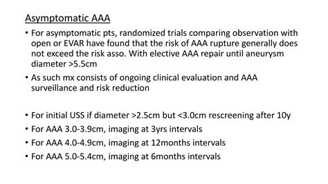 Abdominal Aortic Aneurysm Pptx